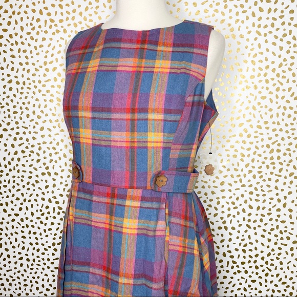 Modcloth | Dresses | Modcloth Something Sixties Plaid Dress Nwt | Poshmark